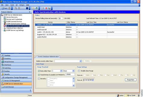 Cisco DCNM Fundamentals Configuration Guide Release Administering Auto Synchronization