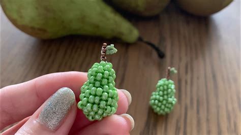 beaded pear tutorial youtube