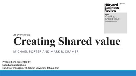 Creating Shared Value Csv Pptx