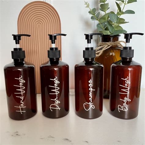 Jual Botol Refil Pump Coklat Amber 500ml Free Stiker Cutting Shopee Indonesia