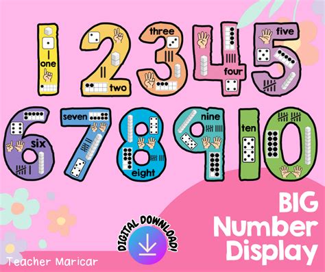 Big Numbers Classroom Display Kaguro Ph