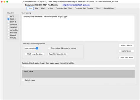 Screenshots Of Quickhash Running On Windows Linux And Apple Mac Osx