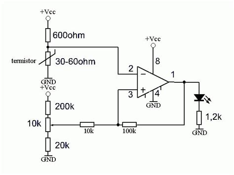Diagram Of Thermostat Circuit For Temperature Sensing