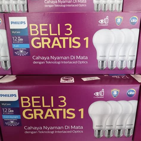 Jual Lampu LED Philips 12 Watt Putih Beli 3 Gratis 1 Kota Tangerang Istana Bangunan