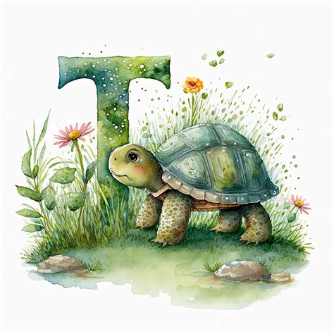 Turtle And The Letter T Exploring Nature And Learning The Alphabet