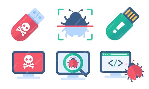 Premium Vector Protection Against Viruses From Computer Worms From
