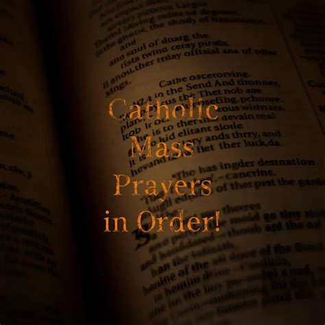 Catholic Mass Prayers