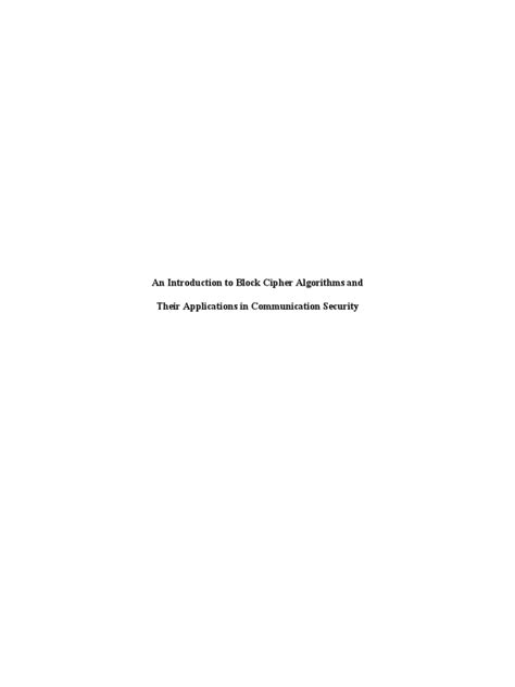 pdf block cipher algorithms dokumen tips