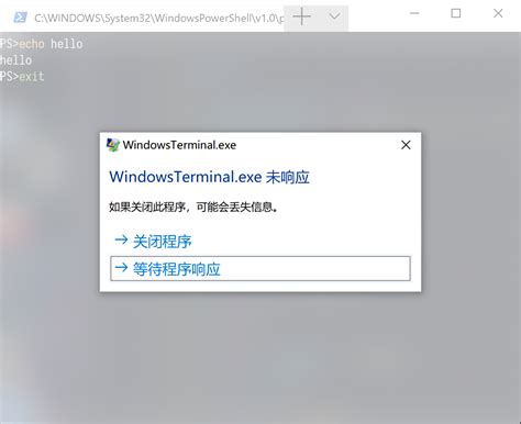 Bug Report Crash After Type Command Exit Issue Microsoft Terminal GitHub