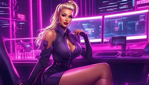 Secretary High Heels Blonde Hair High Ponytail By Alexandraetv On