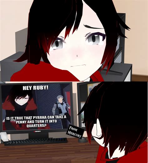 For Every Death Joke We Make A Ruby Cries Somewhere Rwby Know