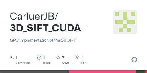 GitHub CarluerJB D SIFT CUDA GPU Implementation Of The D SIFT