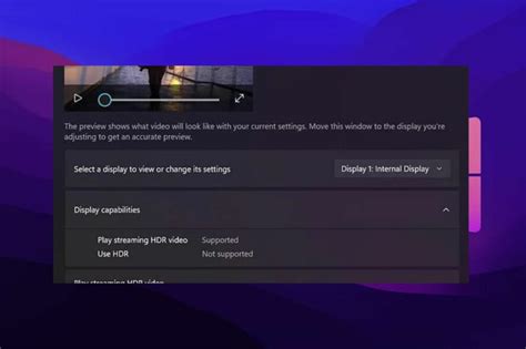 HDR Video Streaming Not Supported Windows Fix