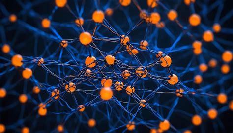 Intricate Network Of Digital Connections Representing Neural Pathways