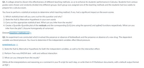 Use R Program To Solve The ProblemsFor Question Chegg