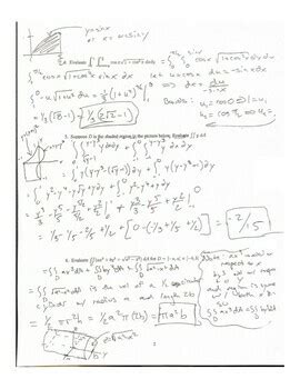 Calculus III Double Integrals Over General Regions HW And Solutions