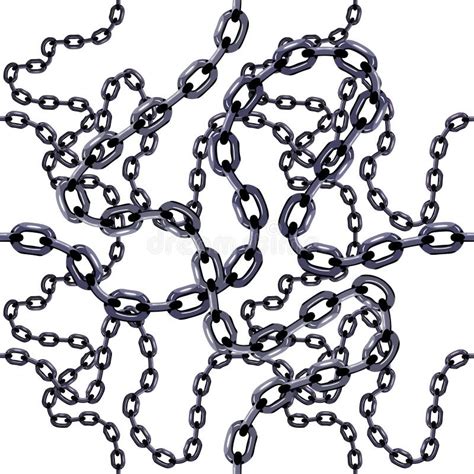 Metal Chain Links Stock Vector Illustration Of Stainless 37449492