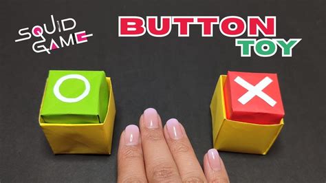 Diy Button Toy Squid Game How To Make Voting Buttons From Squid Game Youtube