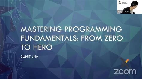 Xaltius On Linkedin Mastering Programming Fundamentals From Zero To Hero