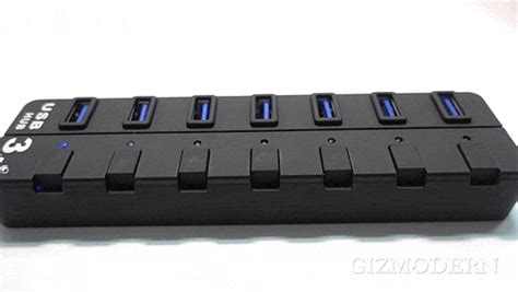 7 Port USB Hub With Independent Switch Add 7 Additional Devices To Y GizModern