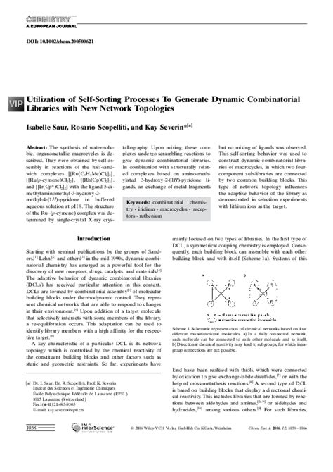 pdf utilization of self sorting processes to generate dynamic