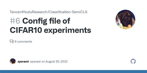 config file of cifar10 experiments · issue 6 · tencentyouturesearch