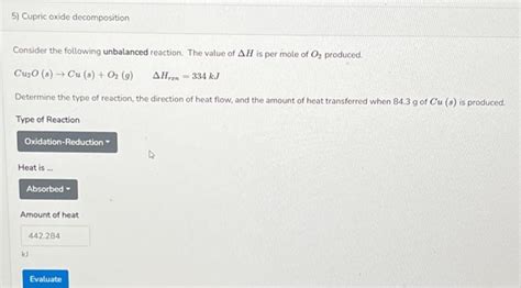 Solved Consider The Following Unbalanced Reaction The Value