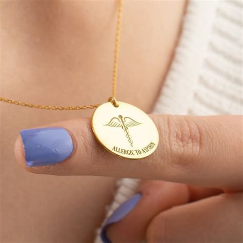 Health Alert Necklace Etsy