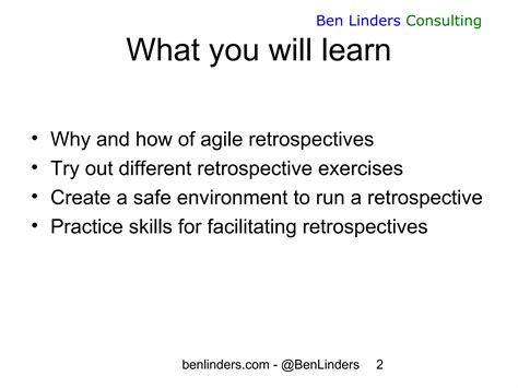 Workshop Exercises To Spice Up Your Agile Retrospective Agile Cambridge 2017 Ben Linders PPT