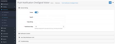 Push Notification Module For Visiting Customers Using Onesignal For Open Cart Arena Softwares