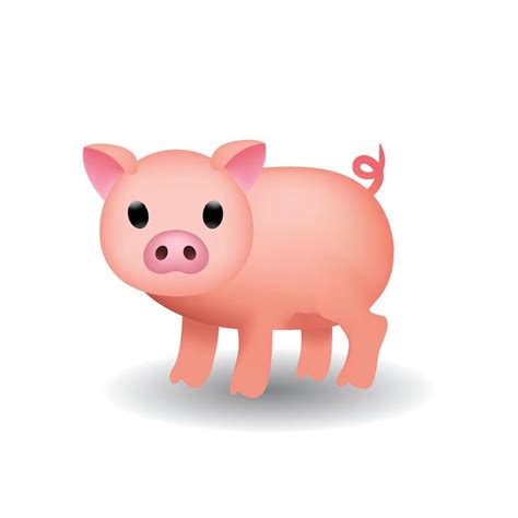 Pig Emoji Illustration Isolated On White Background 46931028 Vector Art