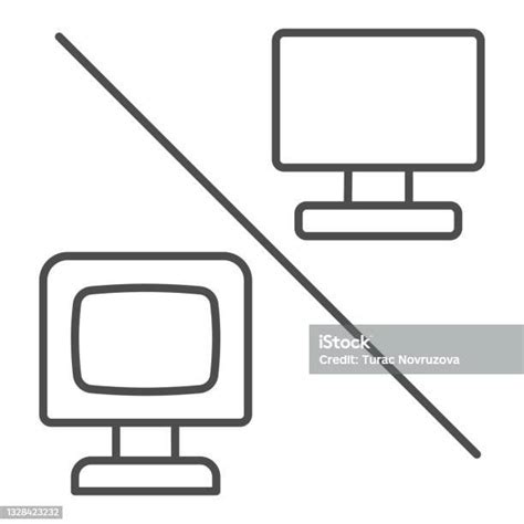 평면 대 볼록 모니터 얇은 선 아이콘 모니터 및 Tv 개념 흰색 배경에 곡선 대 평면 화면 벡터 기호 모바일 개념 및 웹 디자인에 대 한 개요 스타일 아이콘 벡터 그래픽 0