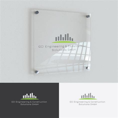 Gci Engineering And Construction Solutions Gmbh Logo And Business Card Gci Engineering And Construction Solutions Gmbh Logo And Business Card