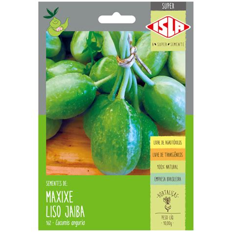 Semente De Super Maxixe Jaiba Liso 10g Isla Sementes Ref 162