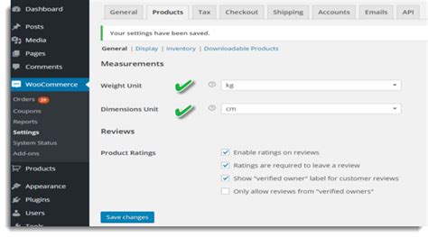 What Are The Default Units Of Weight Dimensions And Price For Shipping Pro
