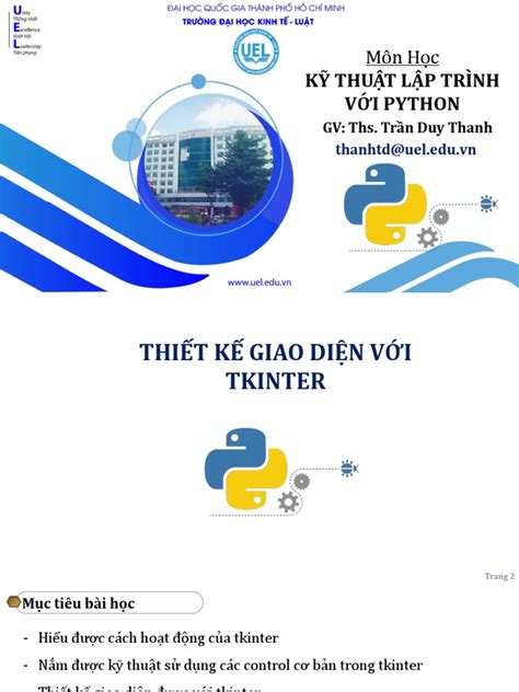 08 thiết kế giao diện với tkinter pdf