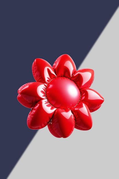 Premium Psd Flower Blobs Red