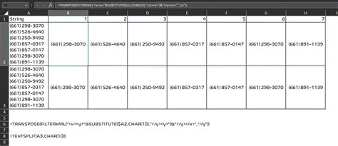 Distribute String Line Break Into Adjacent Cell Excel Stack Overflow