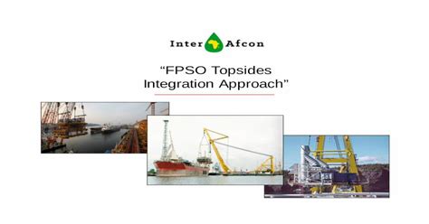 Pdf “fpso Topsides Integration Approach” · Fpso