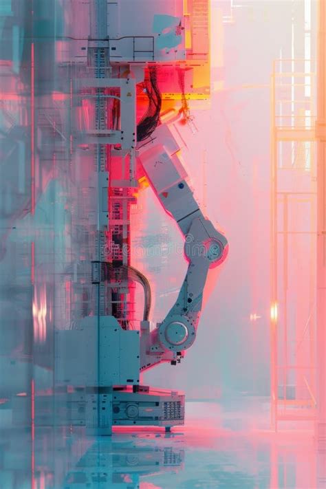 Modern Warehouse Robotics Automation Systems Side View Highlighting Tech Advancements