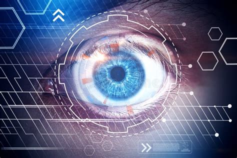 Biometrics Id And Tech Concept Stock Image Image Of Exposure Graph 121862263