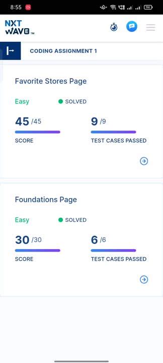Saiteja Yenumula On Linkedin Coding Assignment 1 Part 1 Favourite Stores Page