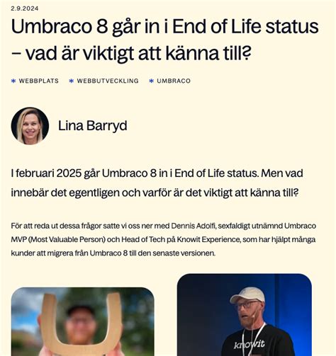 adolfi dev umbraco 8 end of life why upgrading from umbraco 8 is