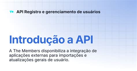 Introdução A Api Api Registro E Gerenciamento De Usuários
