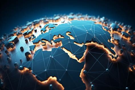 Premium Ai Image Web Of Connection World Map Embodies Global Premium Ai Image Web Of Connection World Map Embodies Global