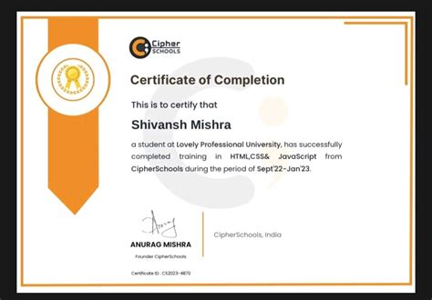 Shivansh Mishra On Linkedin Cipherschoolscodingisfun