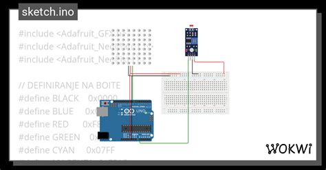 LDR Senosr Neopixel 8x8 Wokwi ESP32 STM32 Arduino Simulator