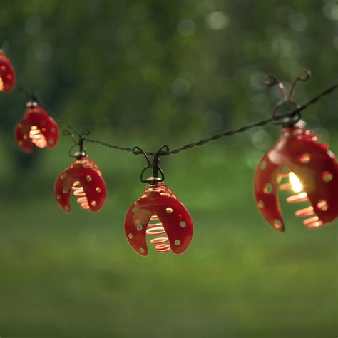 China Solar Powered Ladybug String Lights Wholesale And Supply