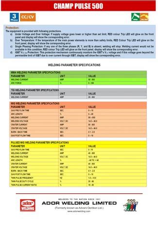 A Mig Welding Amps To Metal Thickness Chart Welding 41 Off