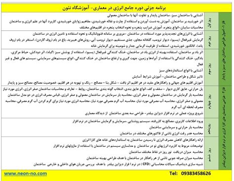 Neon Energy Optimization Center On Linkedin 🔸برنامه دوره جامع انرژی